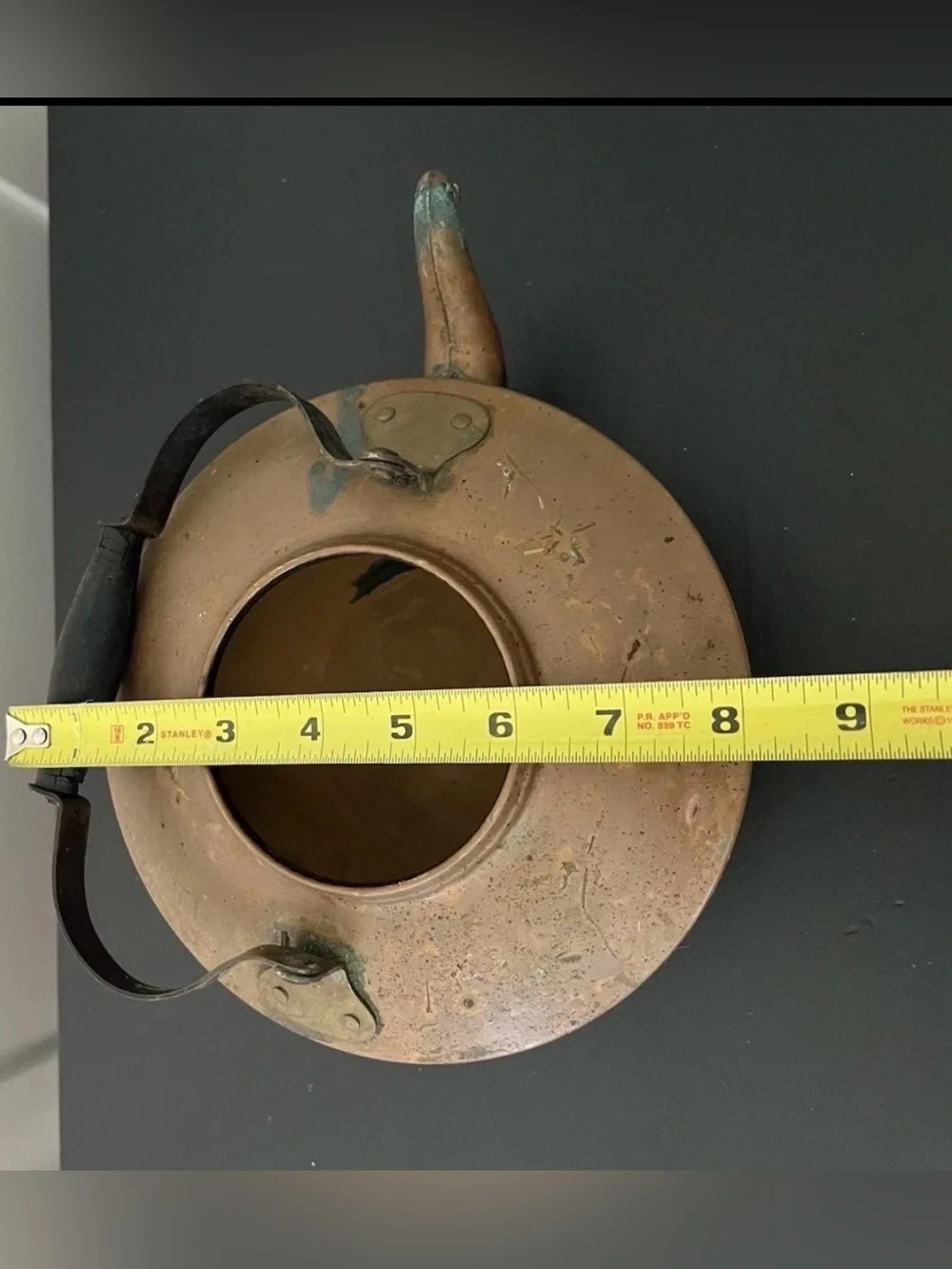 Portugal | Kitchen | Vtg Copper Tea Kettle With Wooden Handle Made In ...